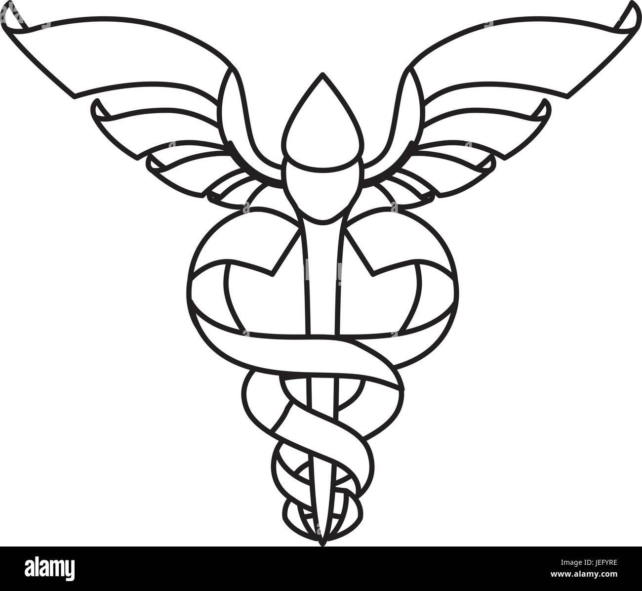 isolated caduceus emblem Stock Vector Image & Art - Alamy