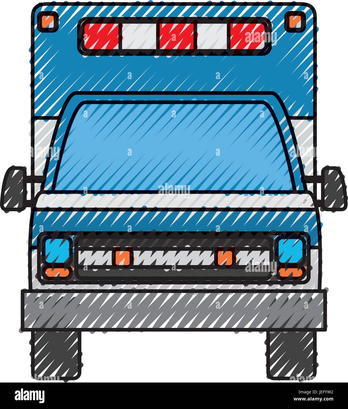 Ambulance flashing lights Stock Vector Images - Alamy