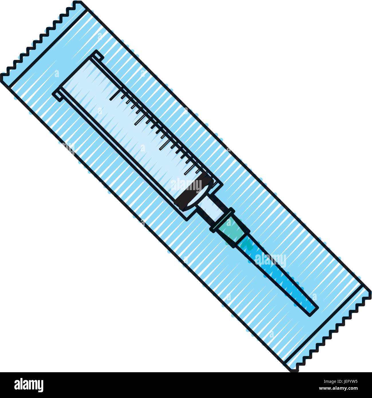 Simple plastic syringe medicine Cut Out Stock Images & Pictures - Alamy