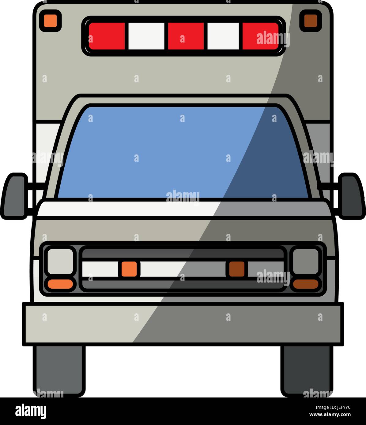 Ambulance flashing lights Stock Vector Images - Alamy