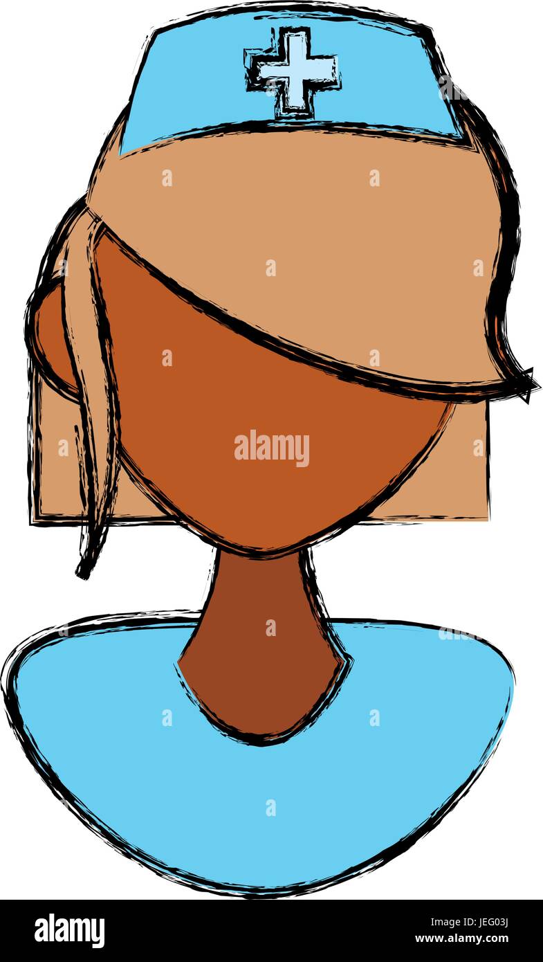 isolated women nurse face Stock Vector Image & Art - Alamy