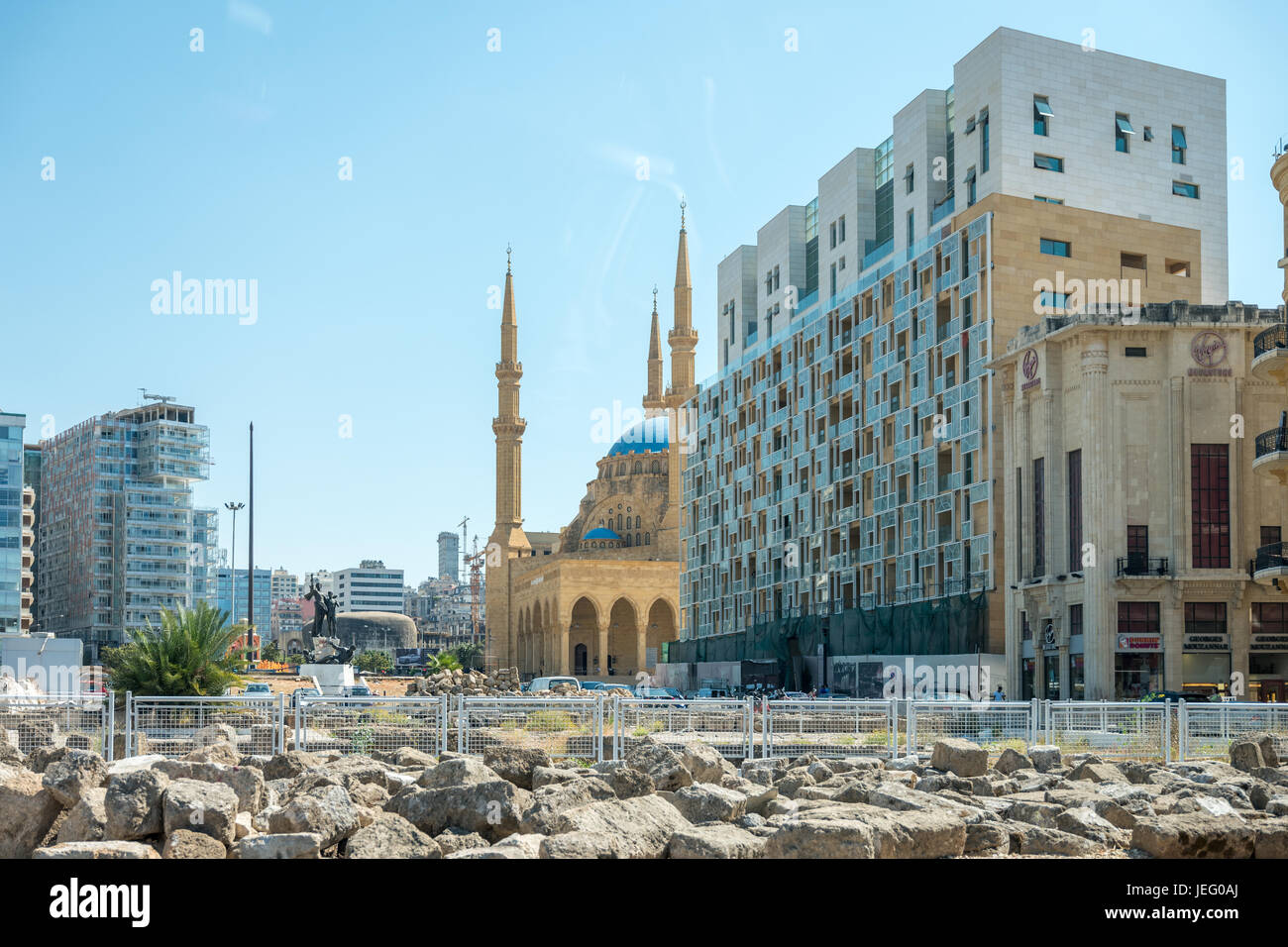 Downtown Beirut, rebuilt after war Stock Photo - Alamy