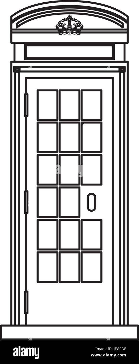 London Telephone Box Black And White High Resolution Stock Photography ...