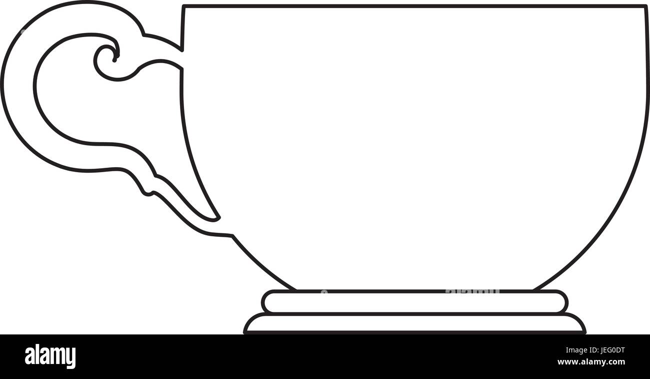 Tea cup isolated Stock Vector Image & Art - Alamy