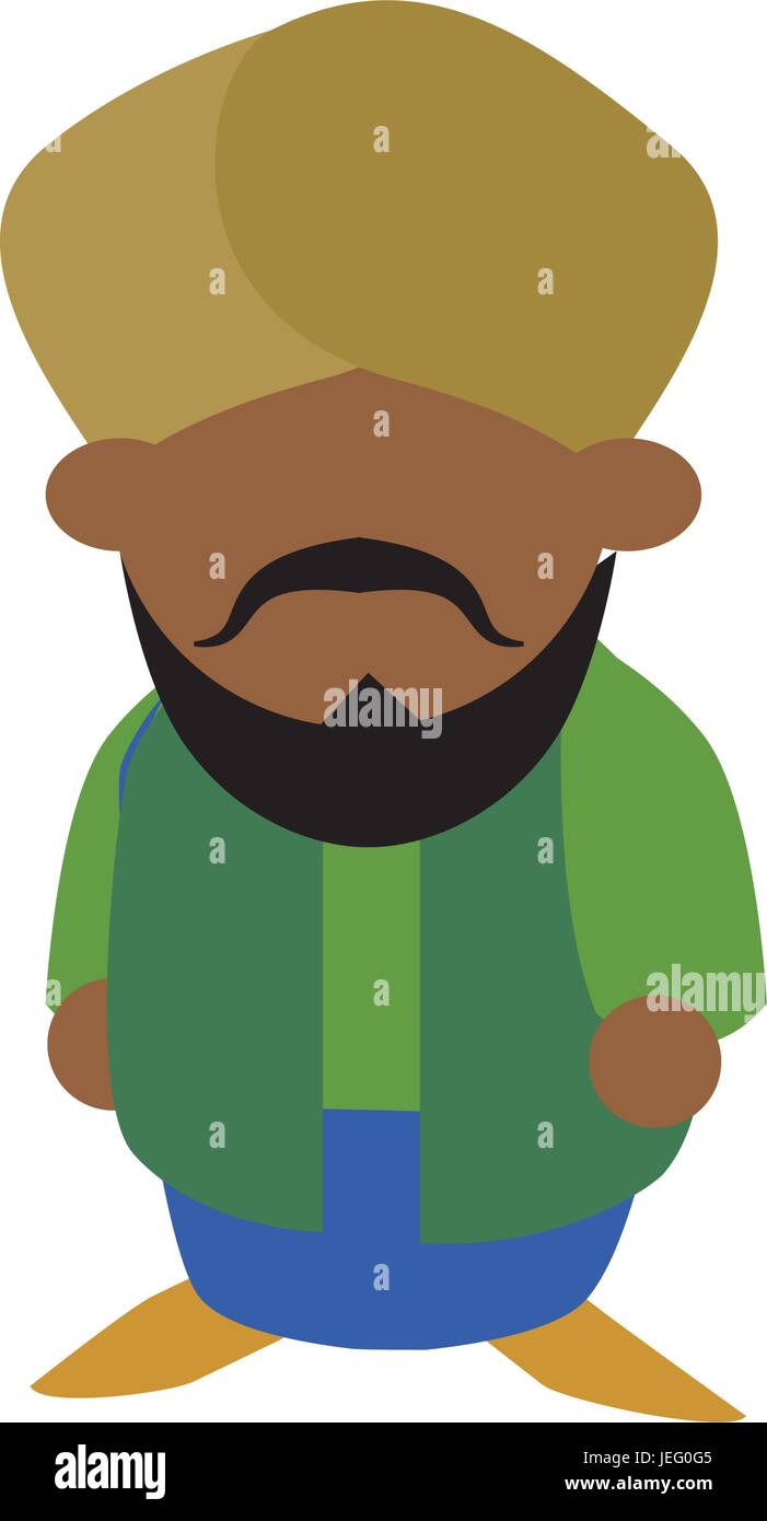 Indian ethic man cartoon Stock Vector Image & Art - Alamy