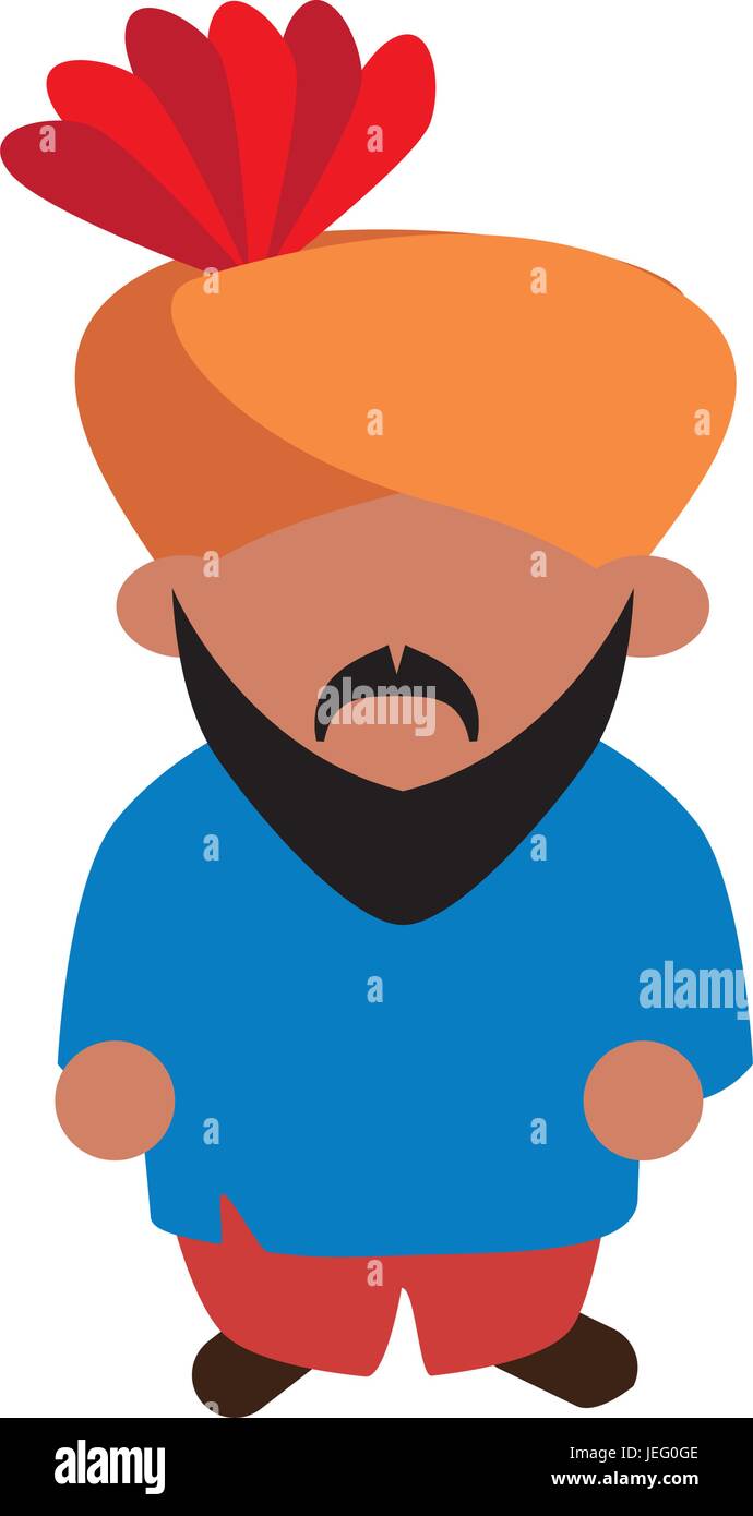 Indian ethic man cartoon Stock Vector Image & Art - Alamy