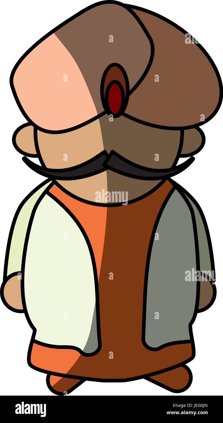 Indian ethic man cartoon Stock Vector Image & Art - Alamy