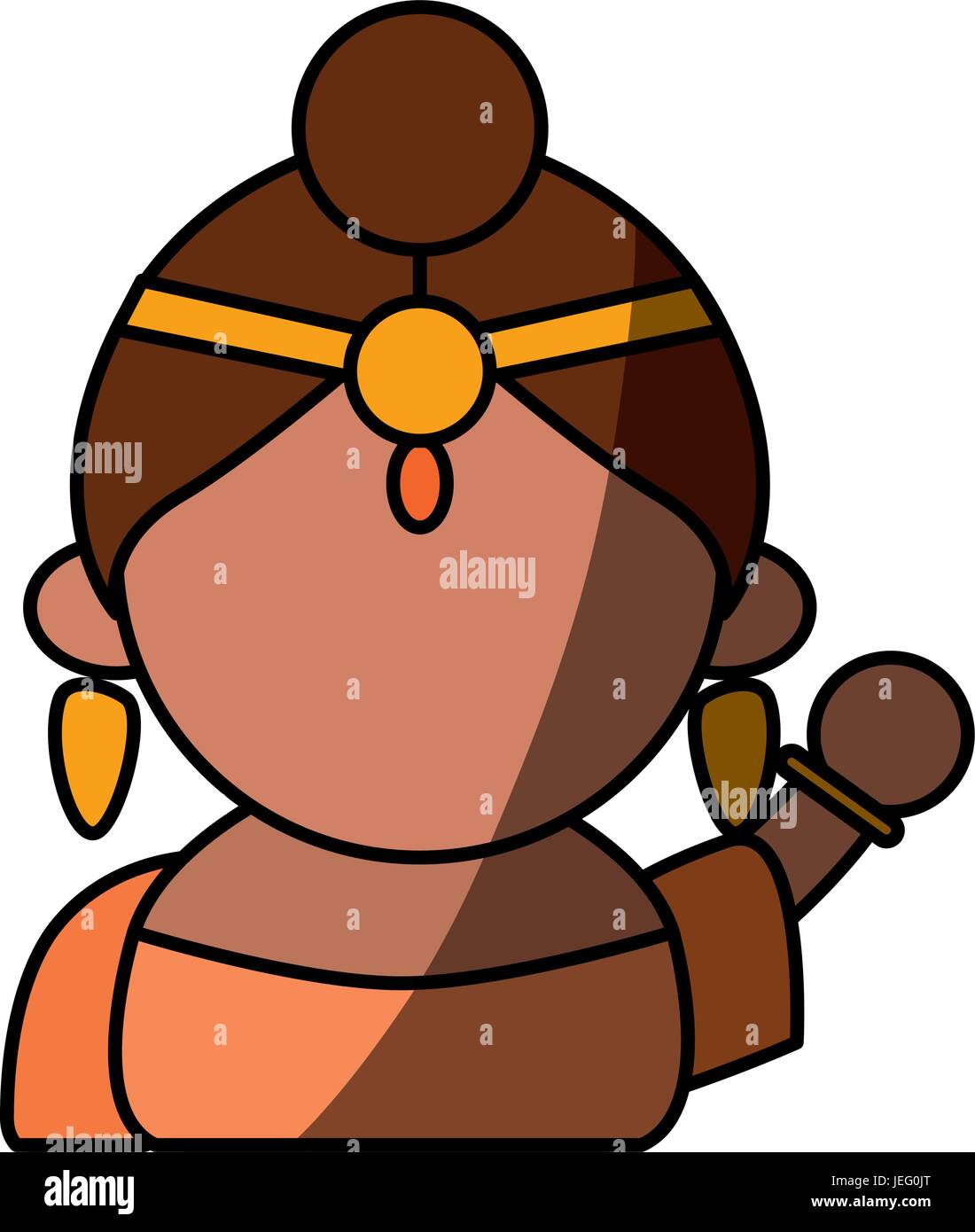Indian woman cartoon Stock Vector Image & Art - Alamy