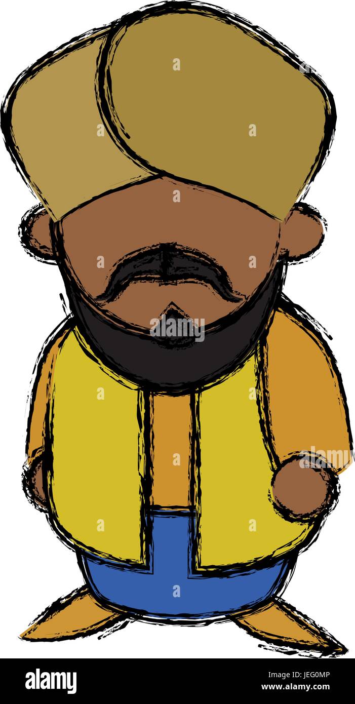 Indian ethic man cartoon Stock Vector Image & Art - Alamy