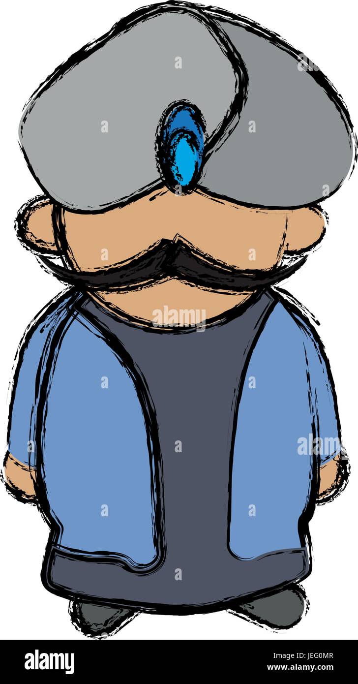 Indian ethic man cartoon Stock Vector Image & Art - Alamy