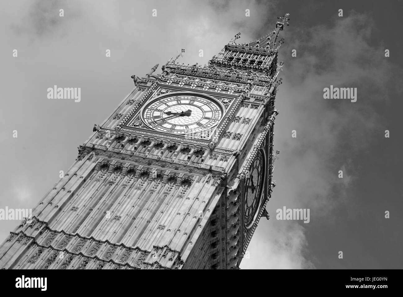 Big Ben clock tower, also known as Elizabeth Tower near Westminster ...