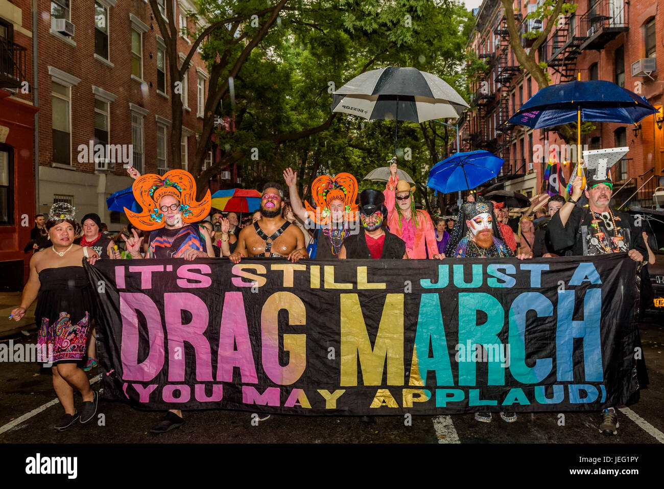 New York, United States. 23rd June, 2017. 2017 New York City Drag March ...