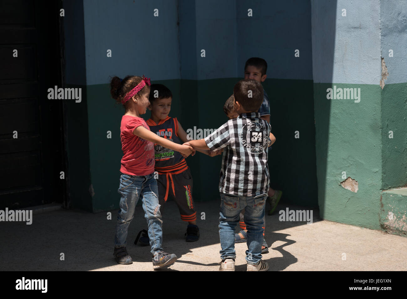 School in Tripoli for Syrian refugee children and interview with ...