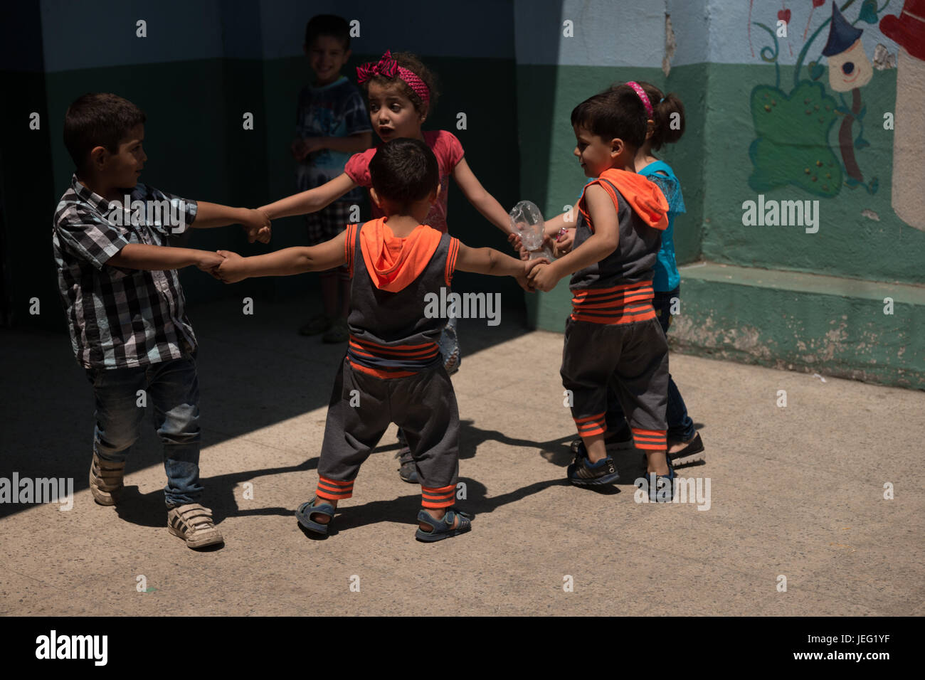 School in Tripoli for Syrian refugee children and interview with ...