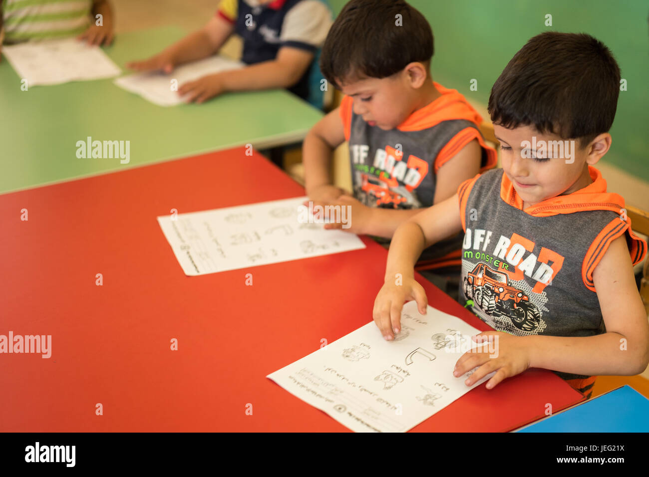School in Tripoli for Syrian refugee children and interview with ...