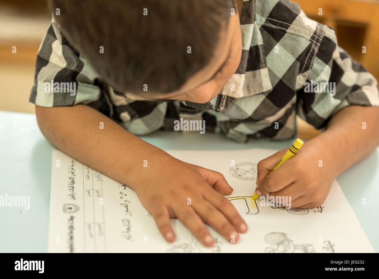 School in Tripoli for Syrian refugee children and interview with ...