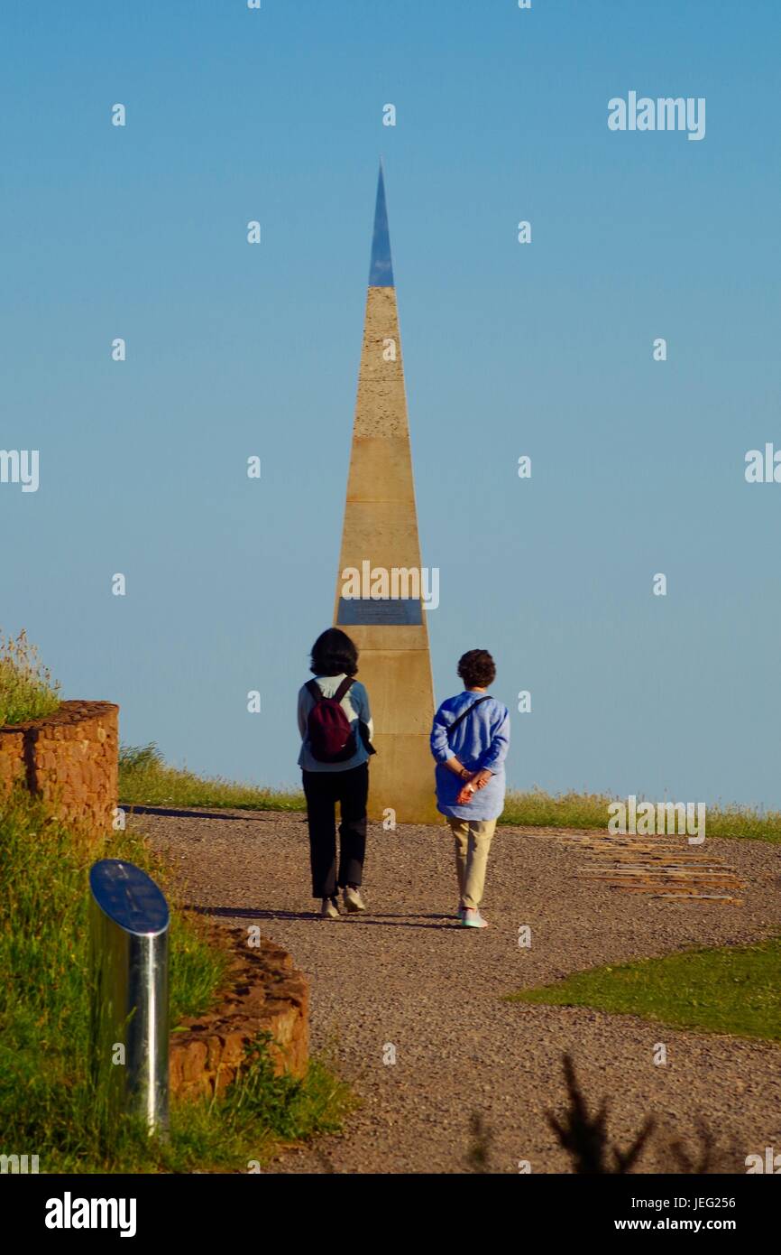 The Geoneedle at Orcombe Point, Marking the Start of the Jurassic Coast ...