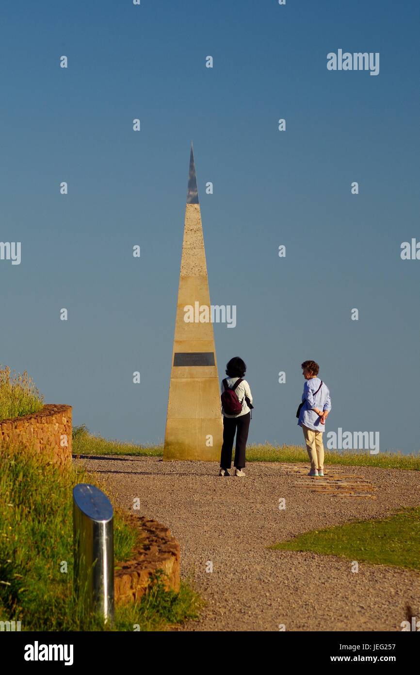 The Geoneedle at Orcombe Point, Marking the Start of the Jurassic Coast ...
