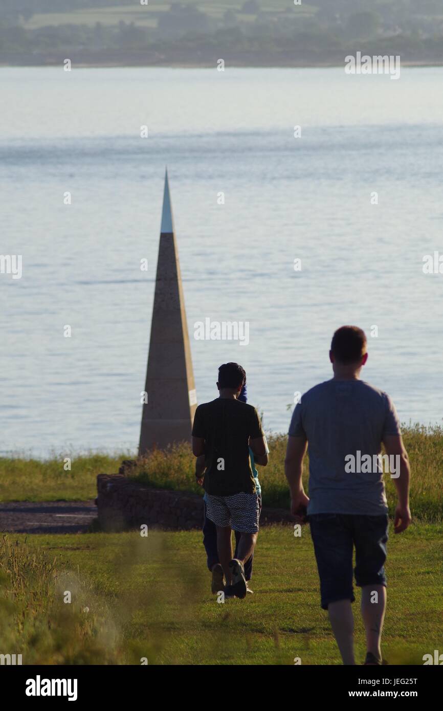 The Geoneedle at Orcombe Point, Marking the Start of the Jurassic Coast ...