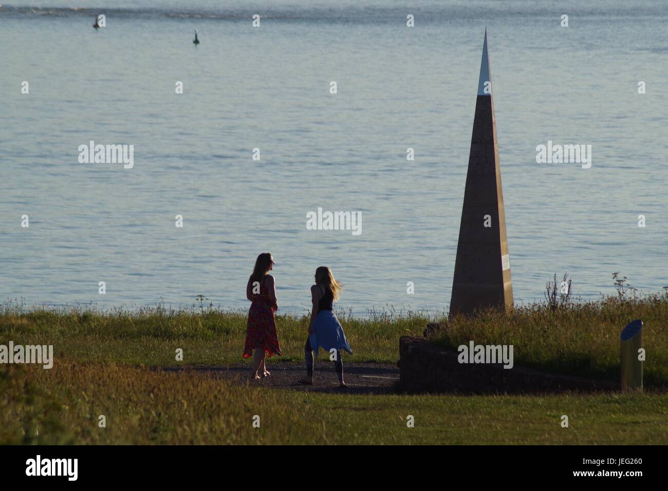 The Geoneedle at Orcombe Point, Marking the Start of the Jurassic Coast ...