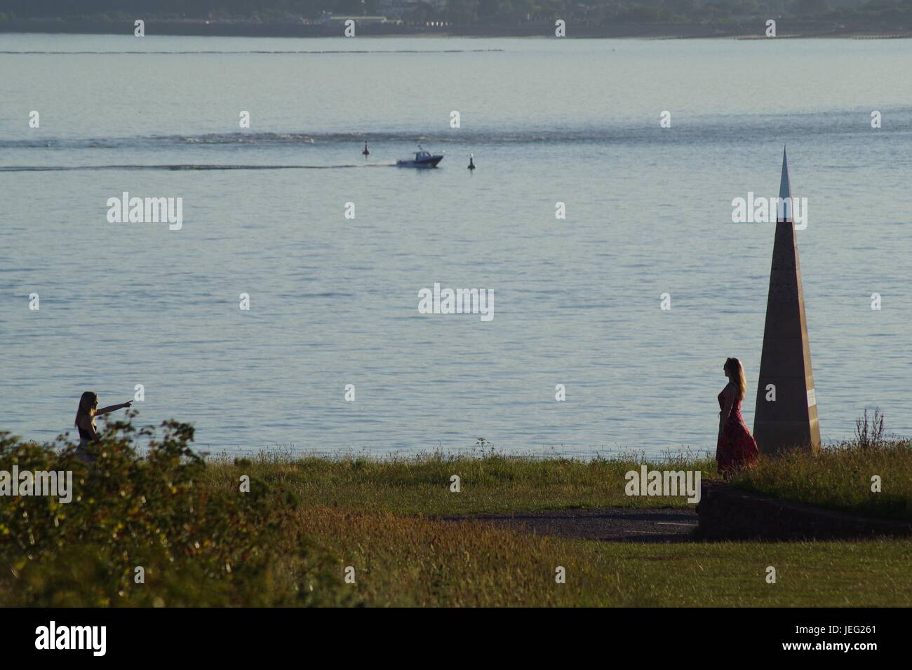 The Geoneedle at Orcombe Point, Marking the Start of the Jurassic Coast ...