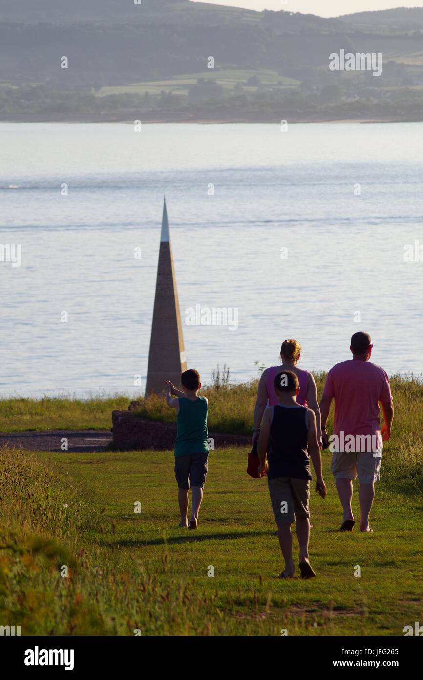 The Geoneedle at Orcombe Point, Marking the Start of the Jurassic Coast ...