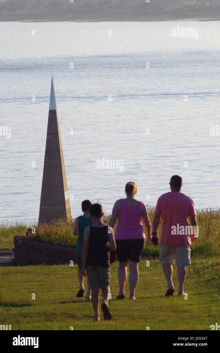 The Geoneedle at Orcombe Point, Marking the Start of the Jurassic Coast ...