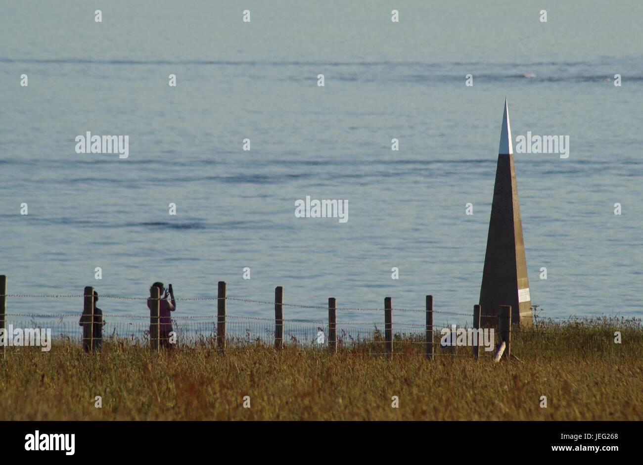 The Geoneedle at Orcombe Point, Marking the Start of the Jurassic Coast ...