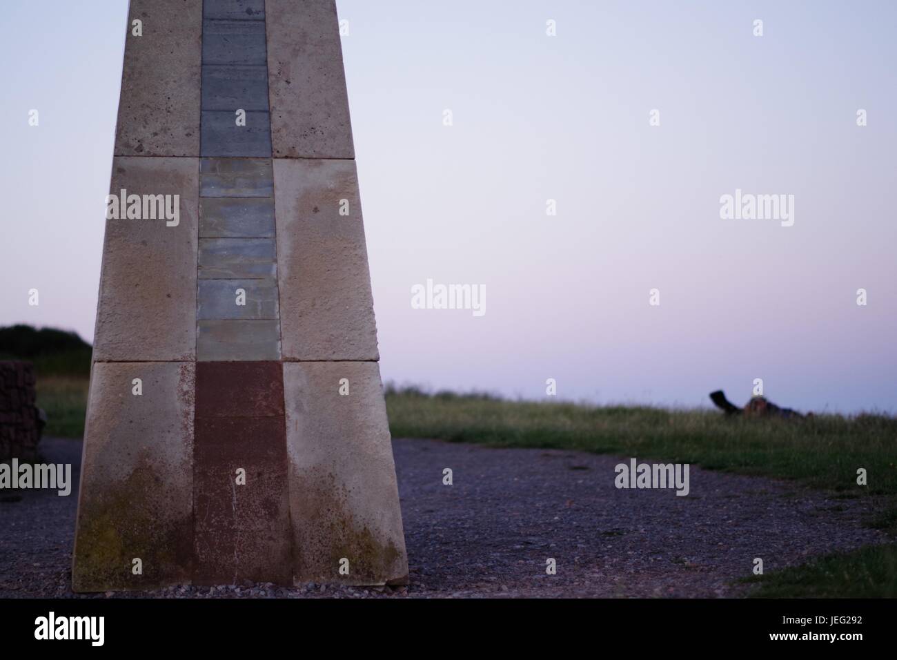Geoneedle Orcombe Point at Night, World Heritage Site, Jurassic Coast ...