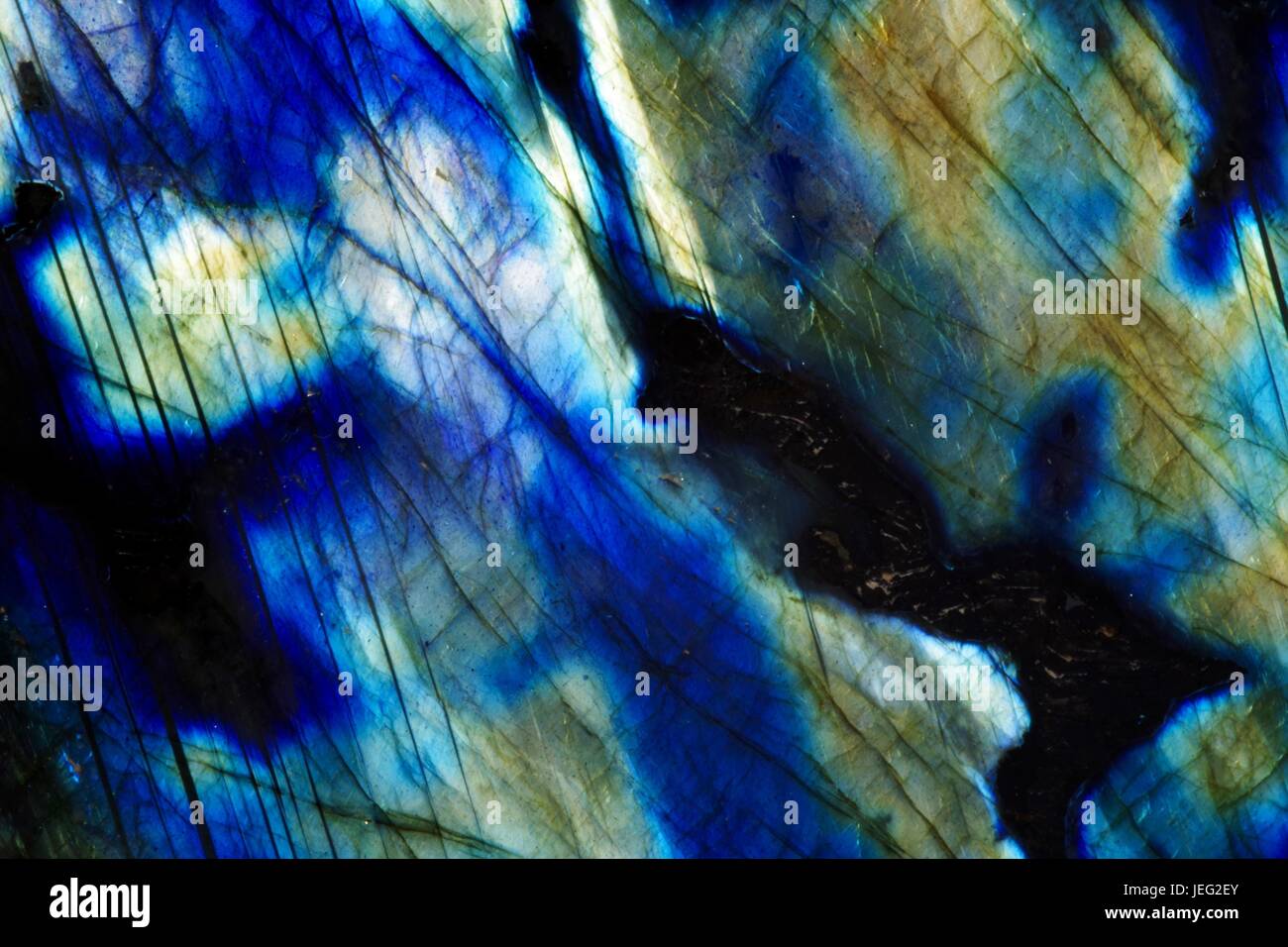 Polished Labradorite Crystal. A Plagioclase Tectosilicate, Displaying ...