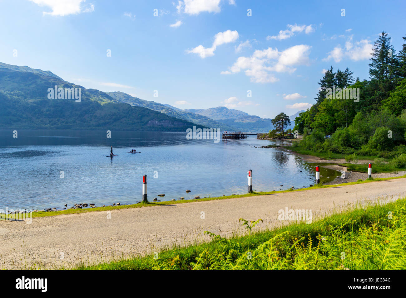 Loch Lomond at rowardennan, Summer in Scotland, UK Stock Photo - Alamy