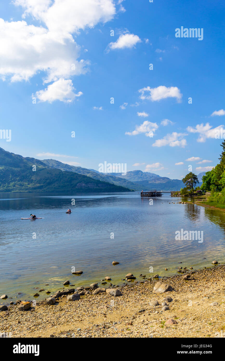 Loch Lomond at rowardennan, Summer in Scotland, UK Stock Photo - Alamy