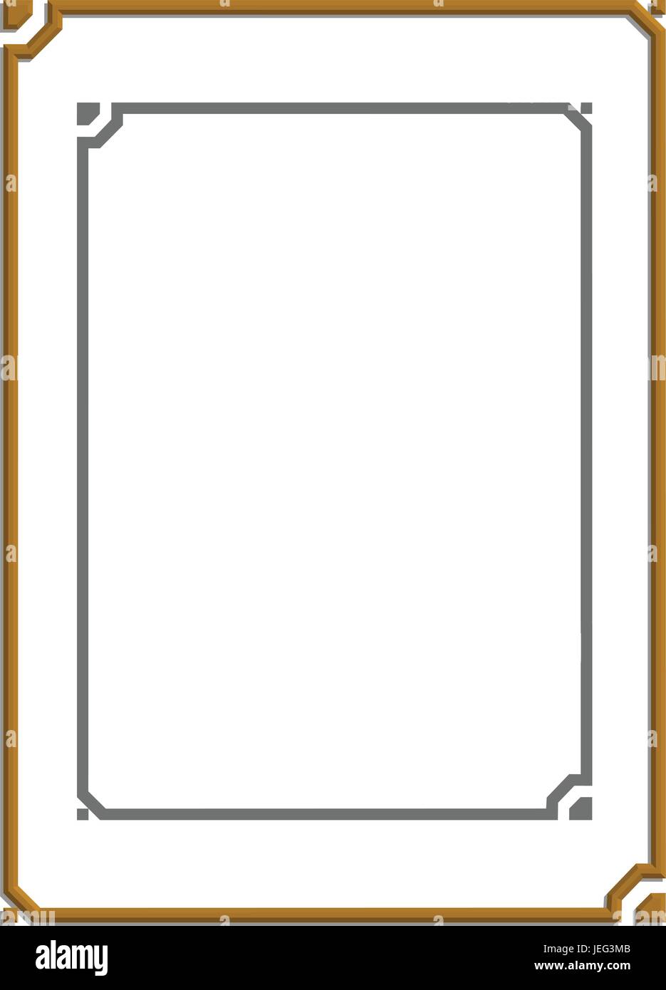 beautiful modern style of golden frame, board, for text and photo ...