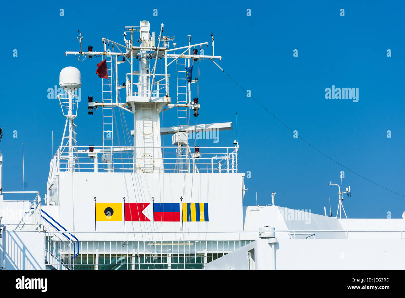 Abstract and conceptual technology, radar on a ship. ARPA is one of ...