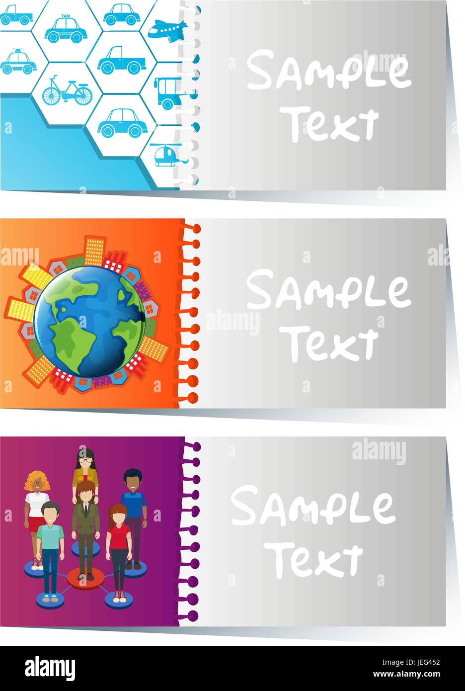 Card templates with infographic designs illustration Stock Vector Image ...