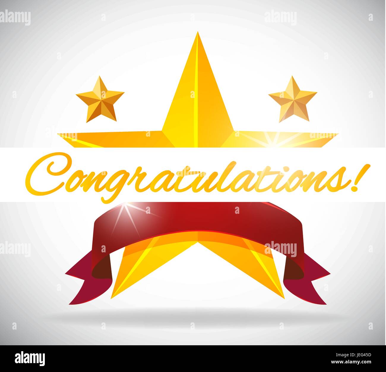 Card template for congratulation with stars background illustration ...