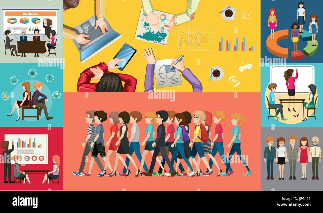 Infographic design for business people illustration Stock Vector Image ...