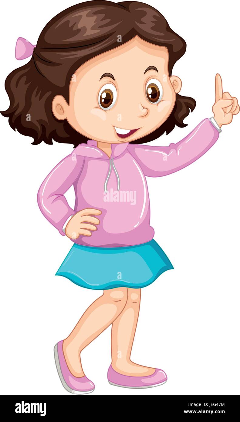 Kid pointing up Stock Vector Images - Alamy