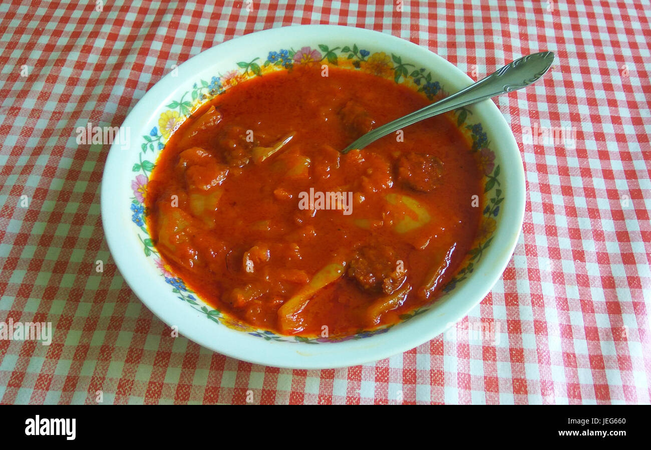 Traditional hungarian vegetable dish cooked in oven name is lecso Stock ...
