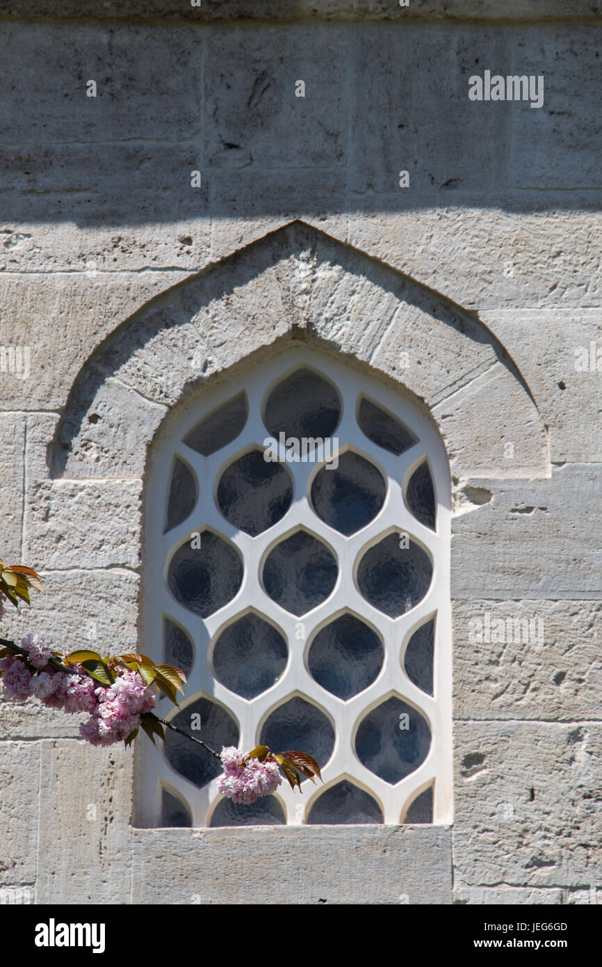 Old window Architecture from the Ottoman times In Istanbul Stock Photo ...
