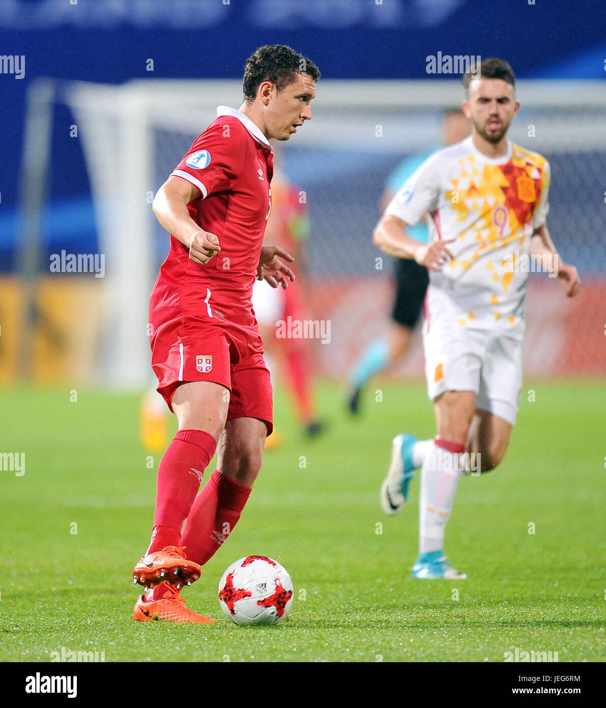 Milos Veljkovic during the UEFA European Under-21 match between Serbia ...