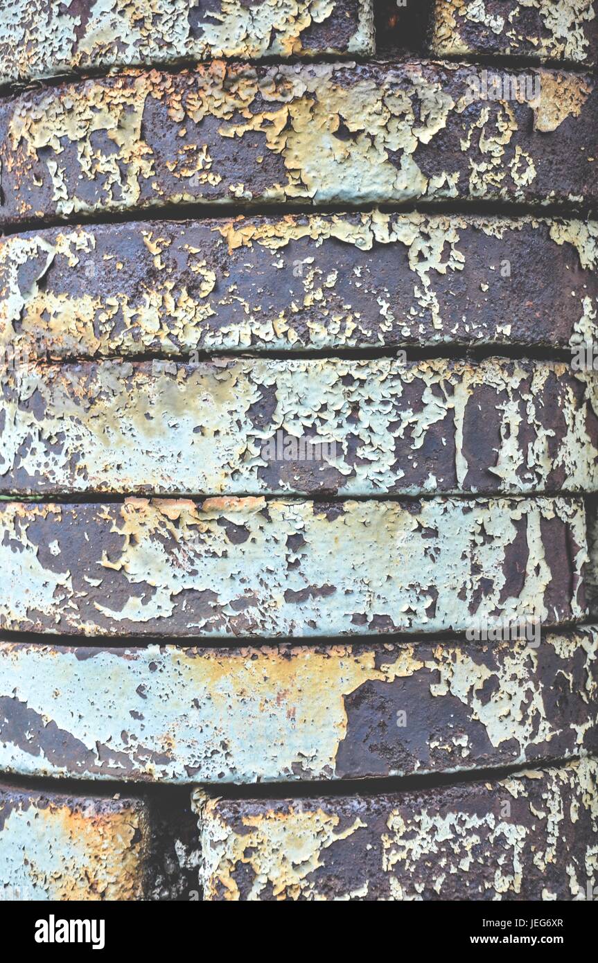 different old metal parts covered with rust Stock Photo - Alamy