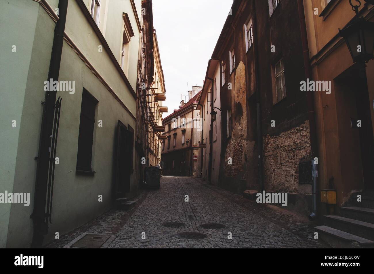 Narrow Lane Between Brick Houses High Resolution Stock Photography and ...