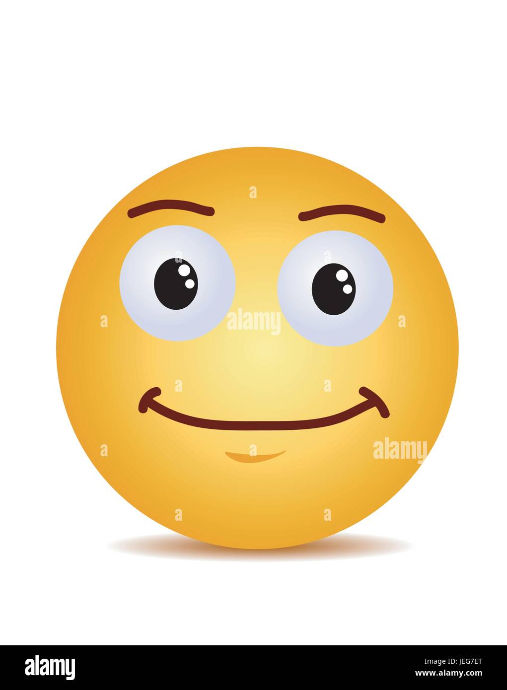 Modern yellow laughing happy Cut Out Stock Images & Pictures - Alamy