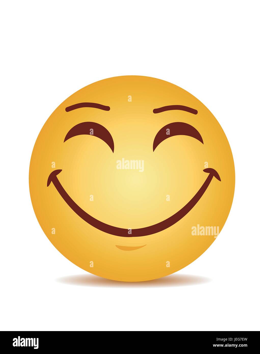 Modern yellow laughing happy Cut Out Stock Images & Pictures - Alamy