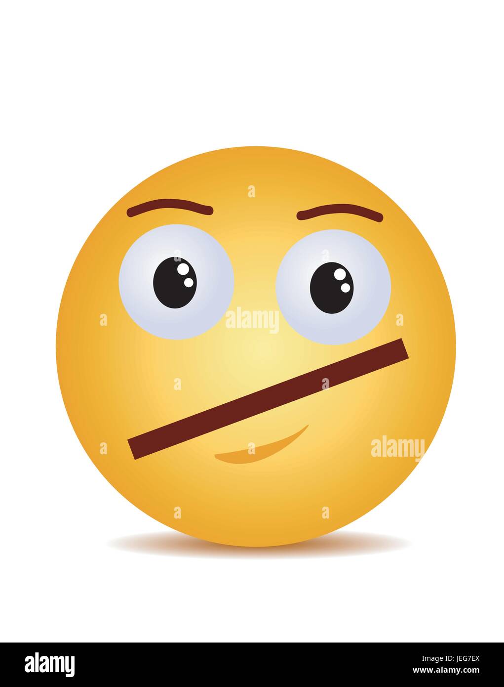 Modern yellow laughing happy Cut Out Stock Images & Pictures - Alamy