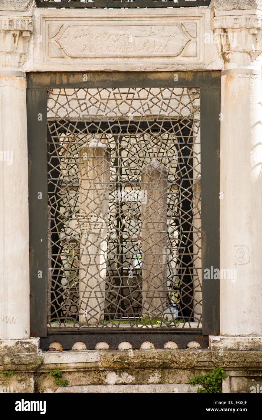 Old window Architecture from the Ottoman times In Istanbul Stock Photo ...