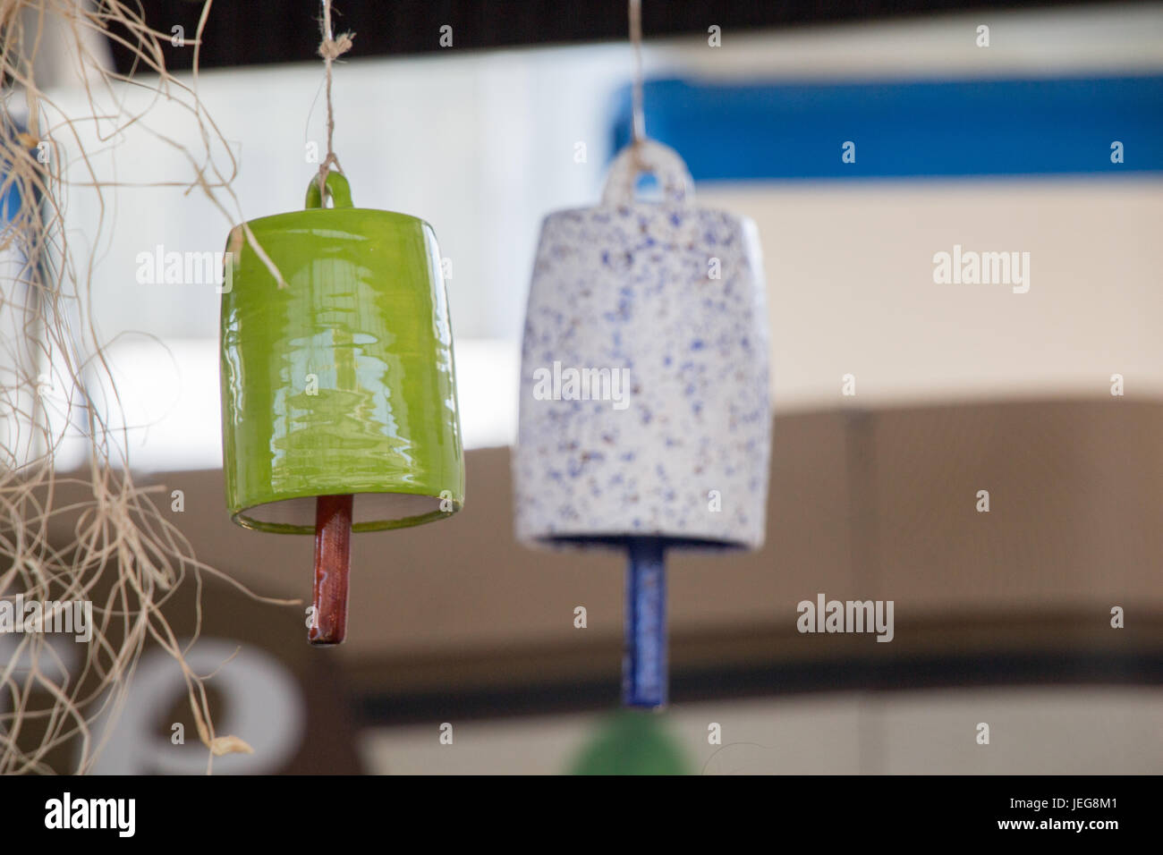 antique old style retro bell made of ceramic Stock Photo - Alamy