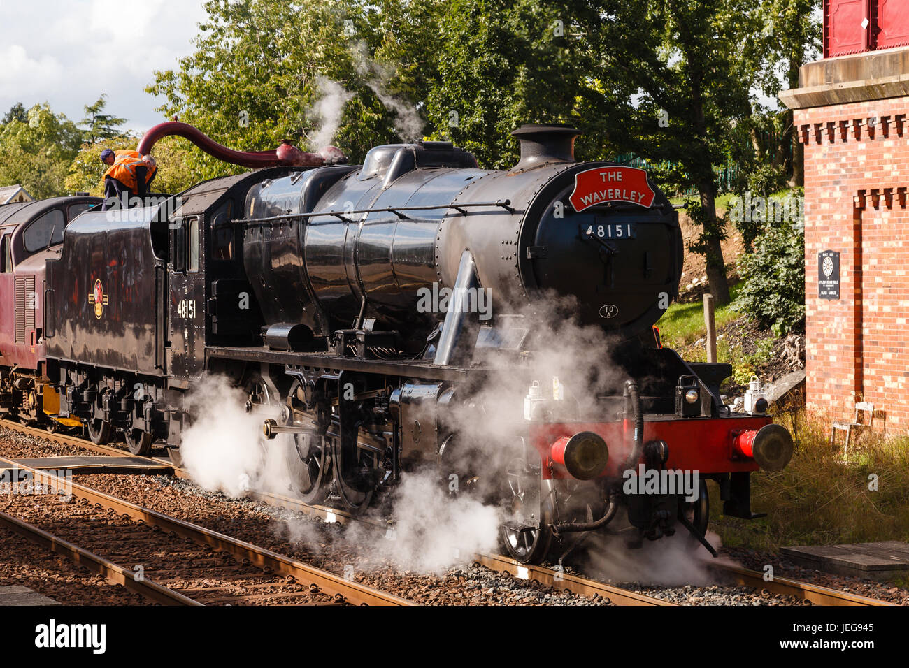 Preserved class 8f steam locomotive hi-res stock photography and images ...