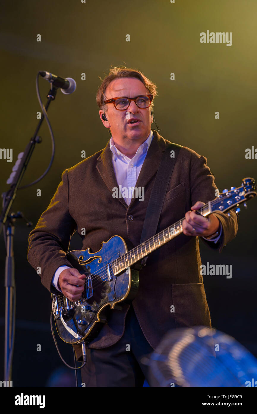 Dundrennan, Scotland, UK - July 24, 2015: Chris Difford of Squeeze ...